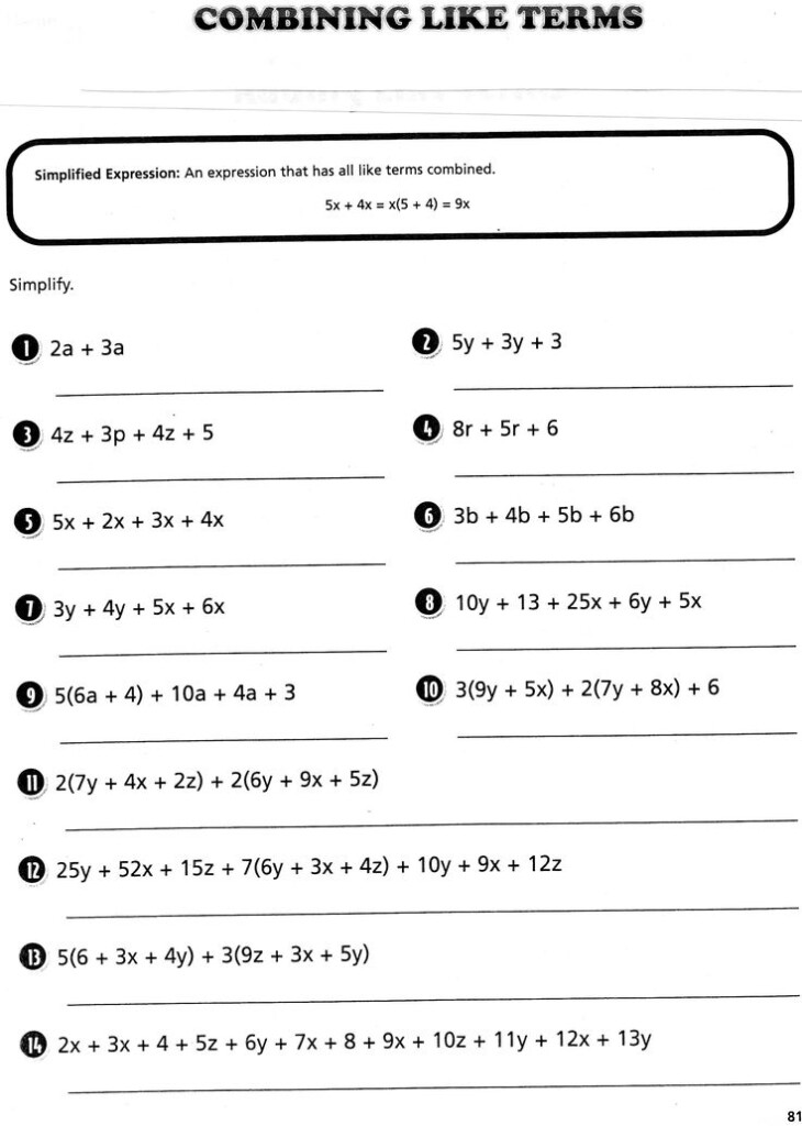 Fractions Review Worksheet 7th Grade FractionsWorksheets